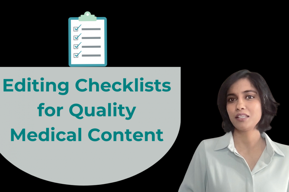 Editing Checklists for Quality Medical Content – MedNarrate